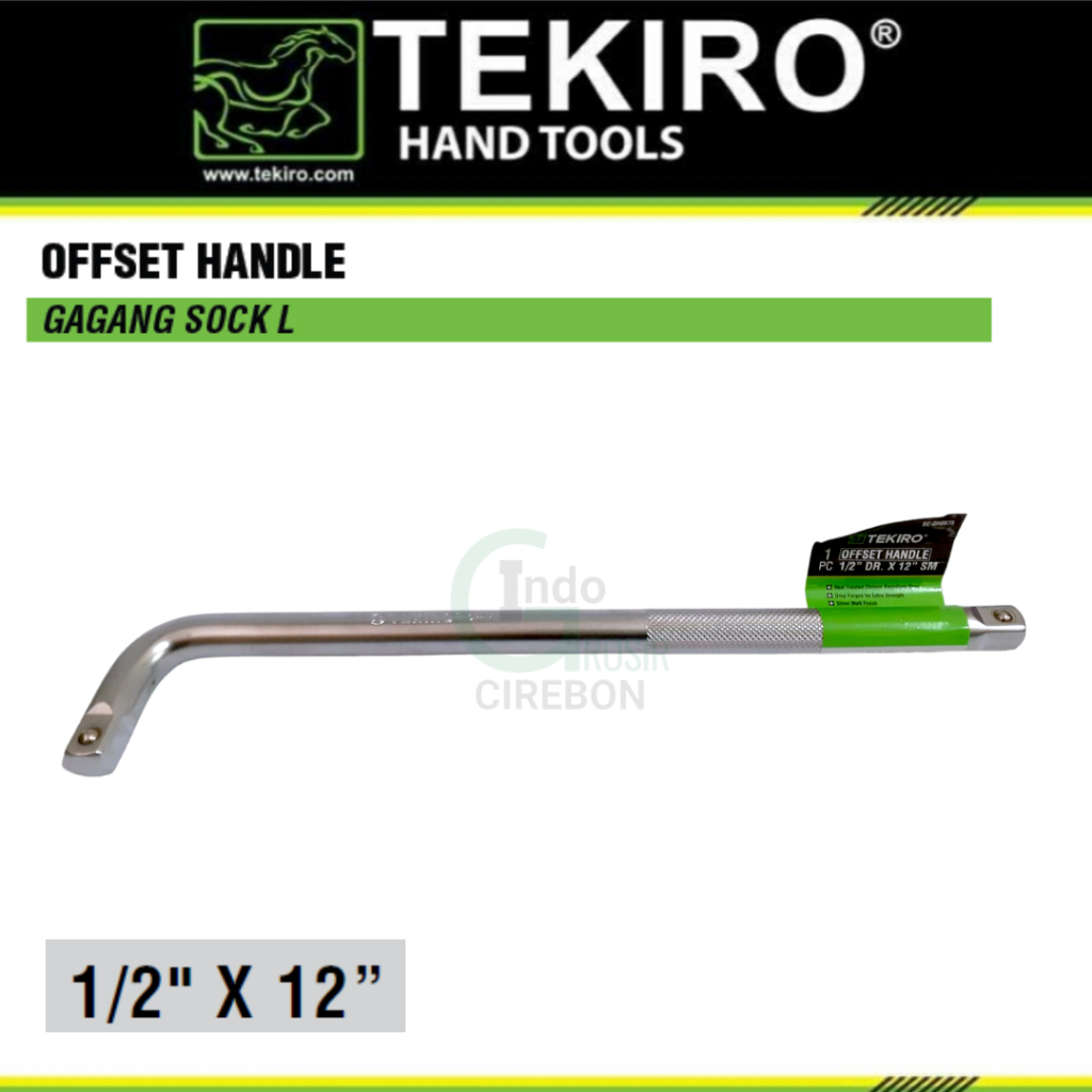 Jual Tekiro Gagang Shock L 1/2" x 12" Offset Handle Sock Sok | Shopee ...