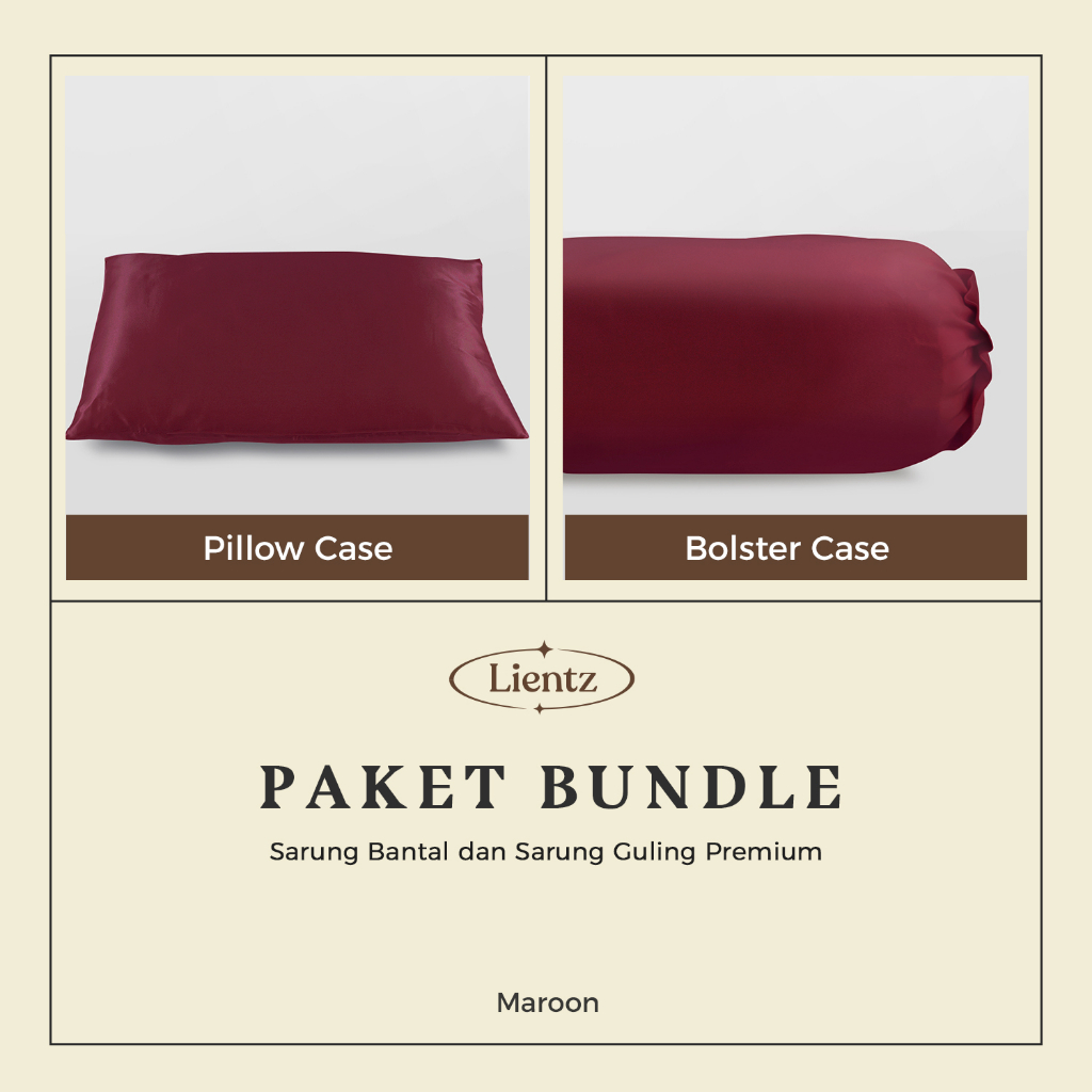 Jual [Paket Bundle] Sarung Bantal dan Guling Premium Satin Silk ...
