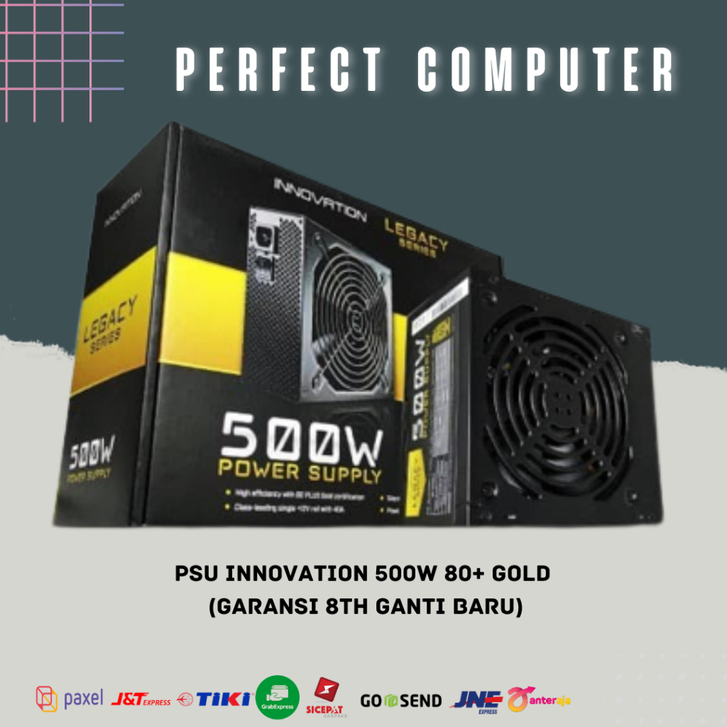 Jual PSU Innovation 500W 80+ Gold (Garansi 8th Ganti baru) | Shopee Indonesia