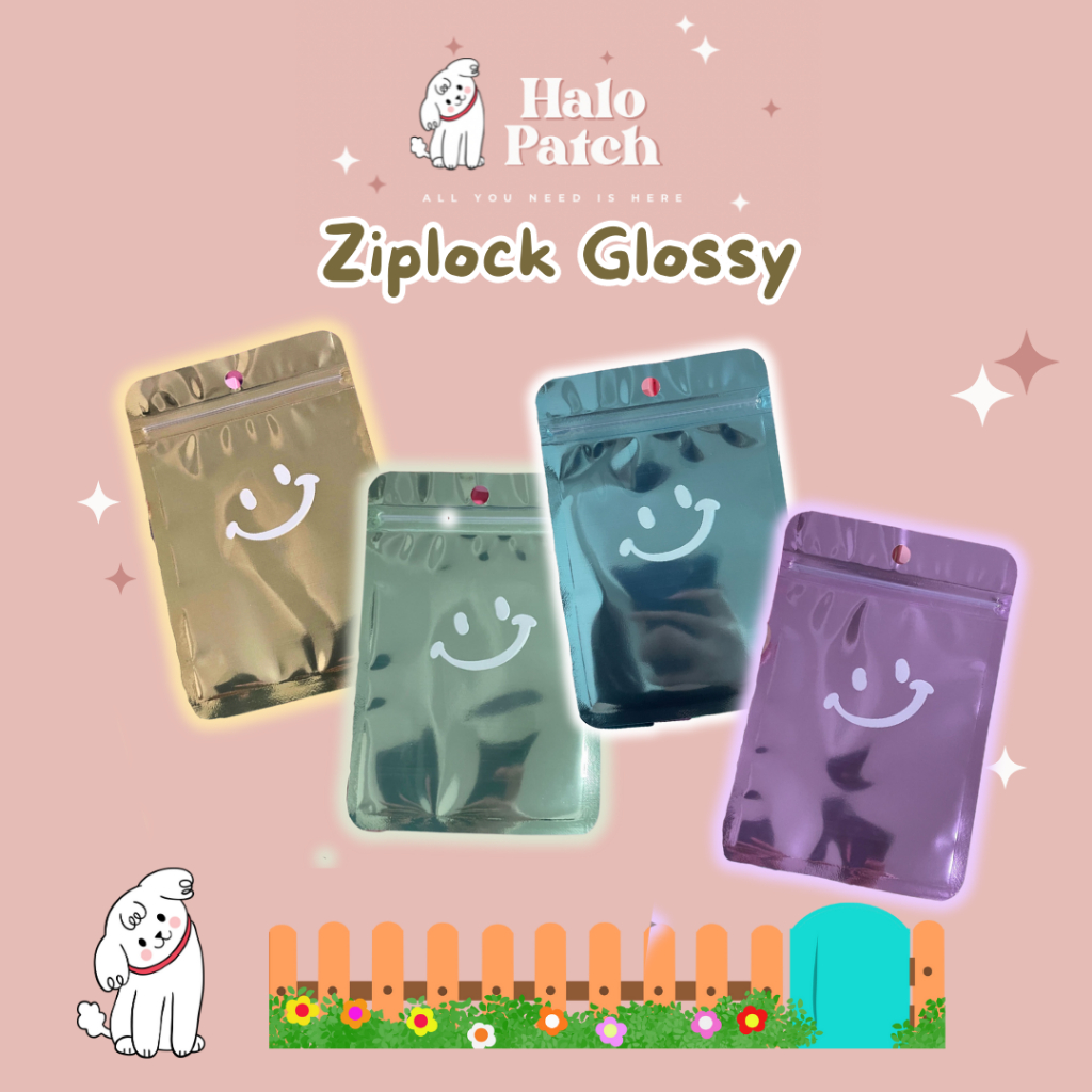 Jual HALO PATCH - PLASTIK ZIPLOCK GLOSSY WARNA | FANCY PLASTIK KLIP ...