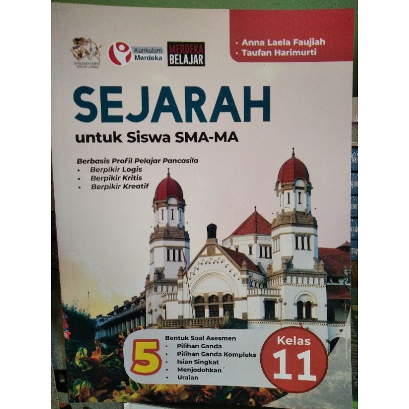 Jual BUKU KURIKULUM MERDEKA SEJARAH UNTUK SMA-MA KELAS XI PENERBIT YRAMA WIDYA | Shopee Indonesia