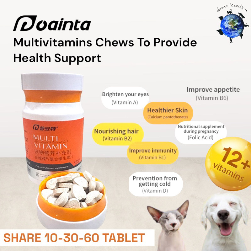 Jual Puainta Multivitamin Chew To Provide Health Support 12 Plus ...