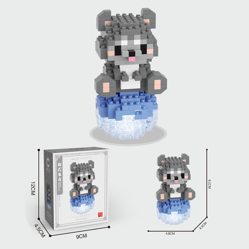 Jual 12 Chinese Zodiac Bricks Block Mini Bricks Shio Cina Balok Susun ...