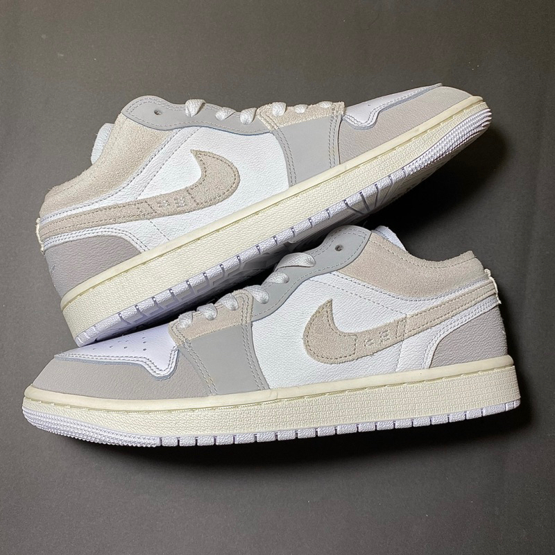 Jual Air Jordan 1 Low SE Craft Inside Out Tech Grey | Shopee Indonesia