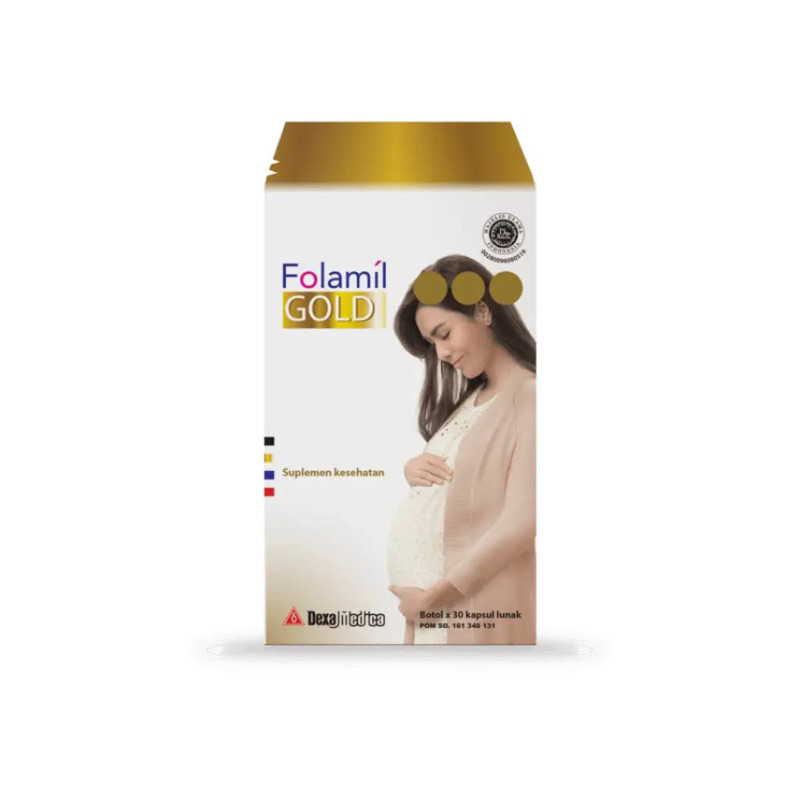 Jual Folamil Genio Gold 30 Kapsul Suplemen Ibu Hamil | Shopee Indonesia