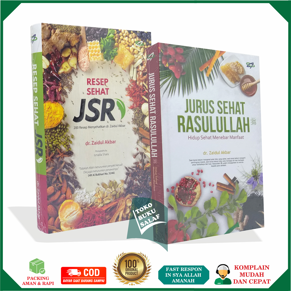 Jual PAKET 2 BUKU Jurus Sehat Rasulullah DAN Resep Sehat JSR Hidup Sehat Menebar Manfaat Karya ...