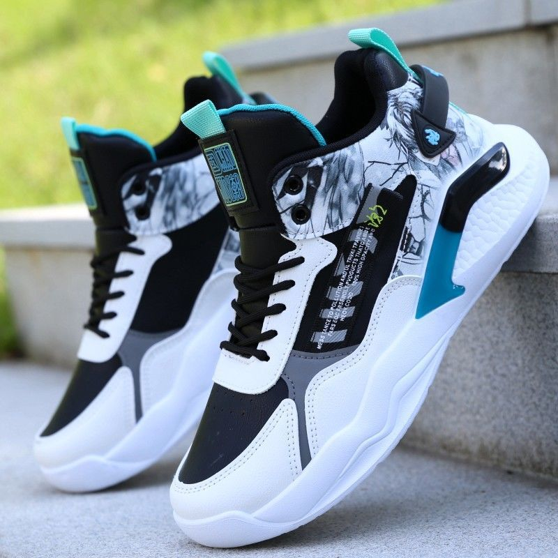 Jual JS Sepatu Pria Import Terbaru Viral Spatu Sneakers Tinggi Cowok Sepatu Pria Fashion Trendy ...