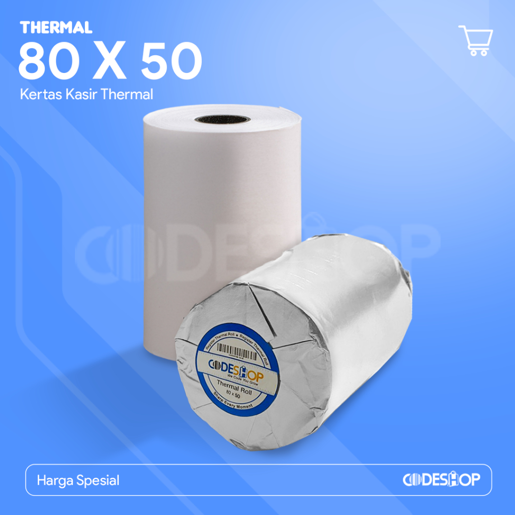 Jual Kertas Thermal 80 x 50 / 80x50 mm / 80x50mm Struk Kasir Termal ...