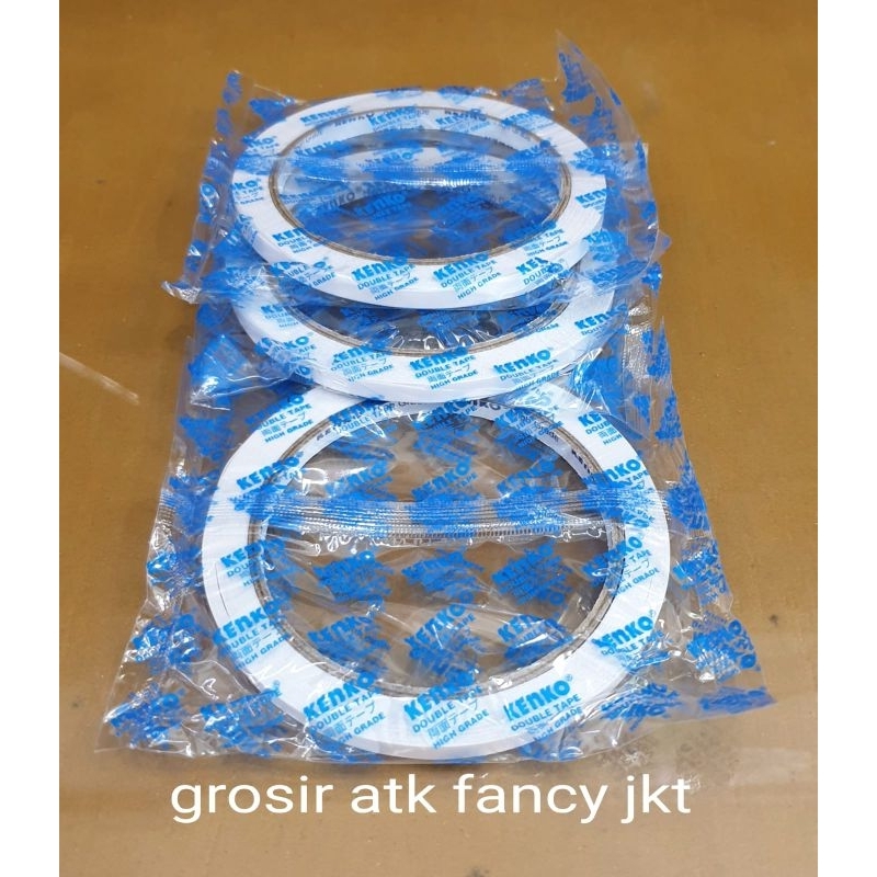 Jual ( 48 Buah ) Double Sided Tape Perekat 2 Sisi KENKO 6 mm x 15 yard ...