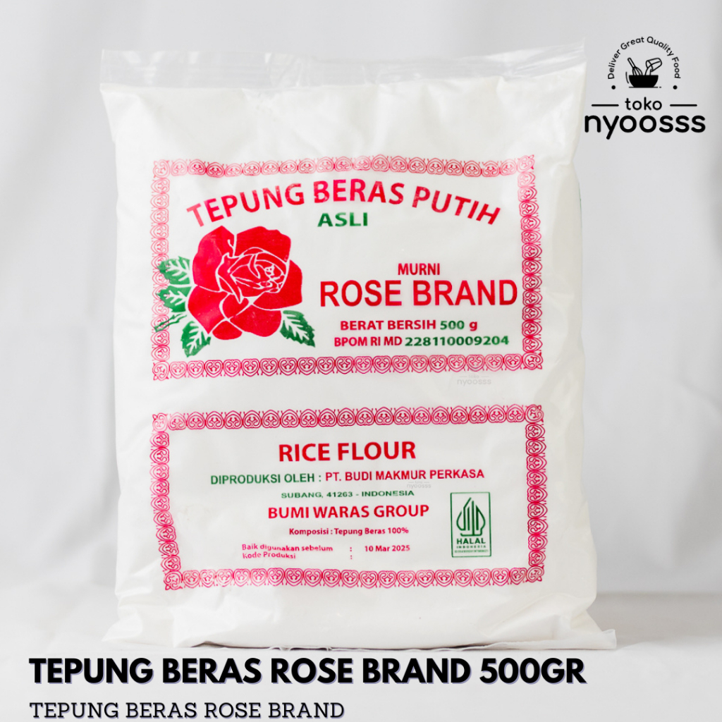 Jual Tepung Beras Rose Brand 500Gr / Tepung Beras / Tepung Kue ...