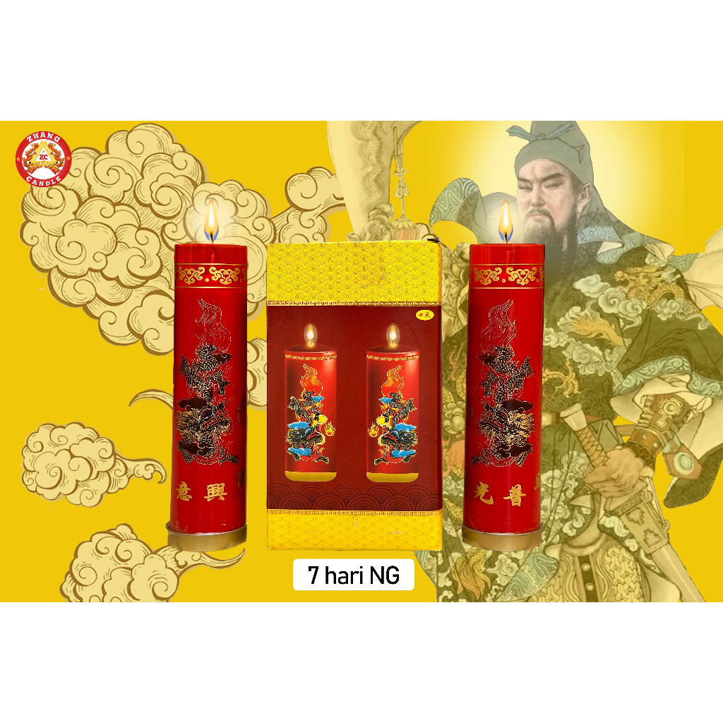 Jual Lilin Sembahyang 7 Hari Naga / Lilin Sembahyang 3 KATI Naga ...