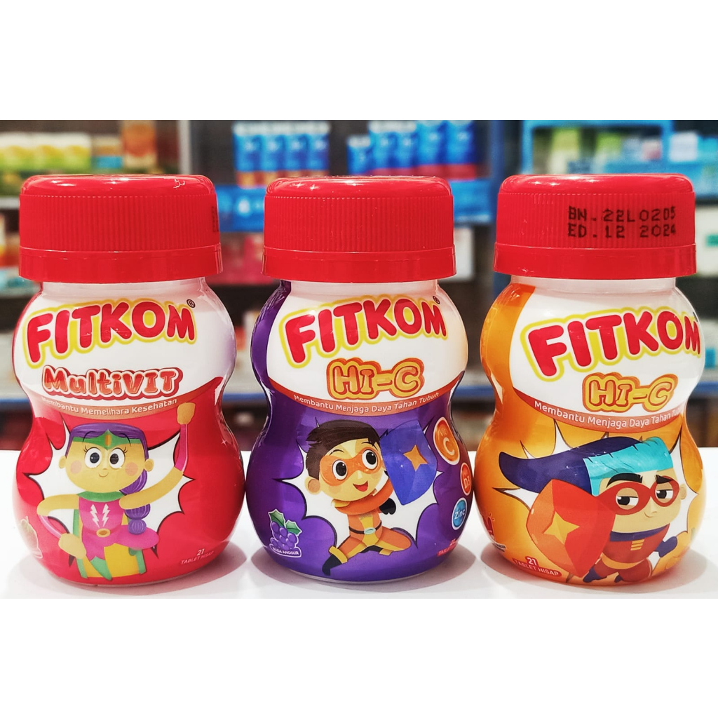 Jual Fitkom Tablet Hisap 𝟏 𝐁𝐎𝐓𝐎𝐋 𝐈𝐒𝐈 𝟐𝟏 𝐓𝐀𝐁𝐋𝐄𝐓 - Vitamin Daya Tahan ...