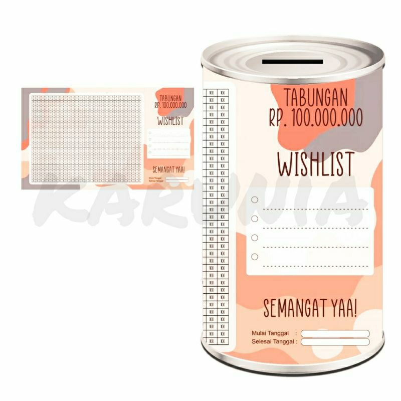 Jual Celengan Target 100 RIBU TARGET 100 JUTA Buka tutup Jumbo full ...