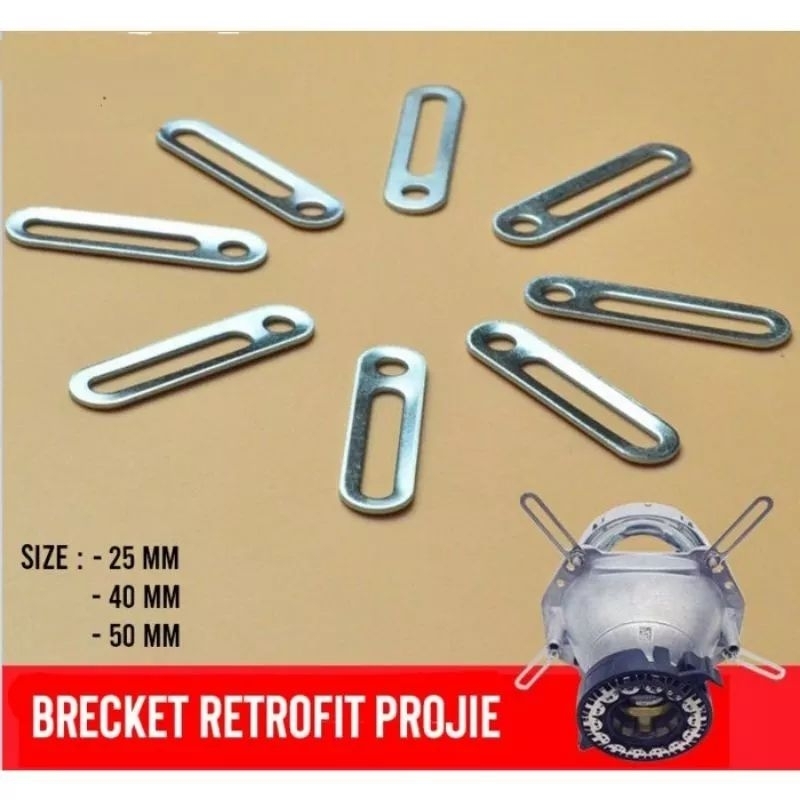 Jual braket breket retrofit biled Projie universal dudukan biled braket ...