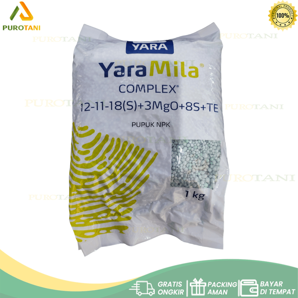 Jual Pupuk Yaramila Complex 12-11-8(S)+3MgO+8S+TE 1kg npk Yara complek | Shopee Indonesia