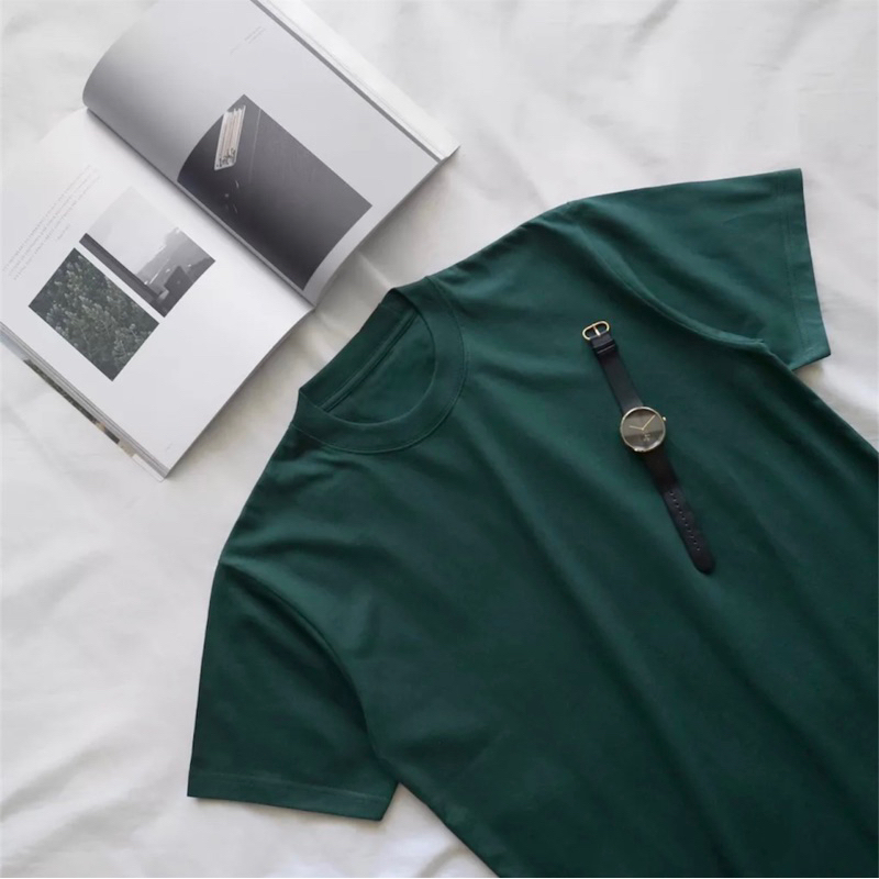 Jual KAOS POLOS 24S DARK GREEN TOSCA T-SHIRT SIZE UP PREMIUM COTTON ...