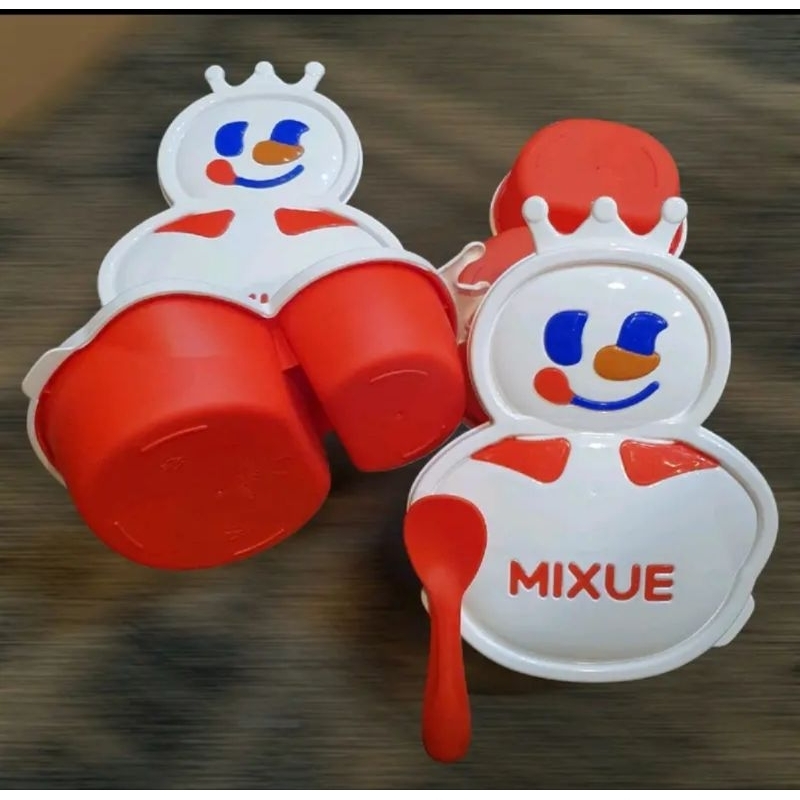 Jual Lunch Box Mixue Sendok+box Kotak Bekal Makan Anak Sekolah Murah ...