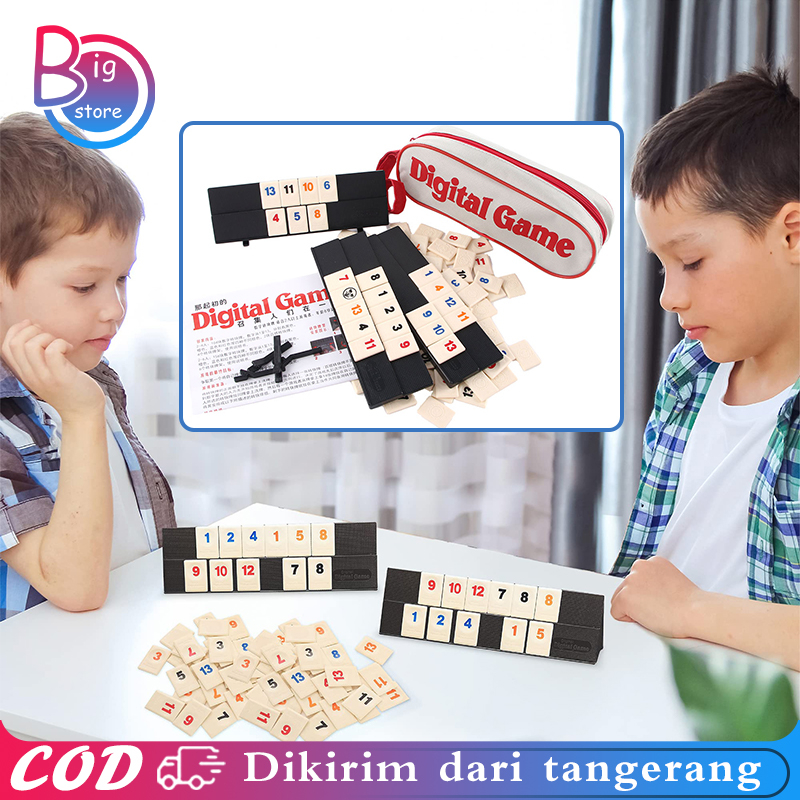 Jual 106 Tiles Tokoboardgame Rummikub Board Game Digital Mahjong Israel ...