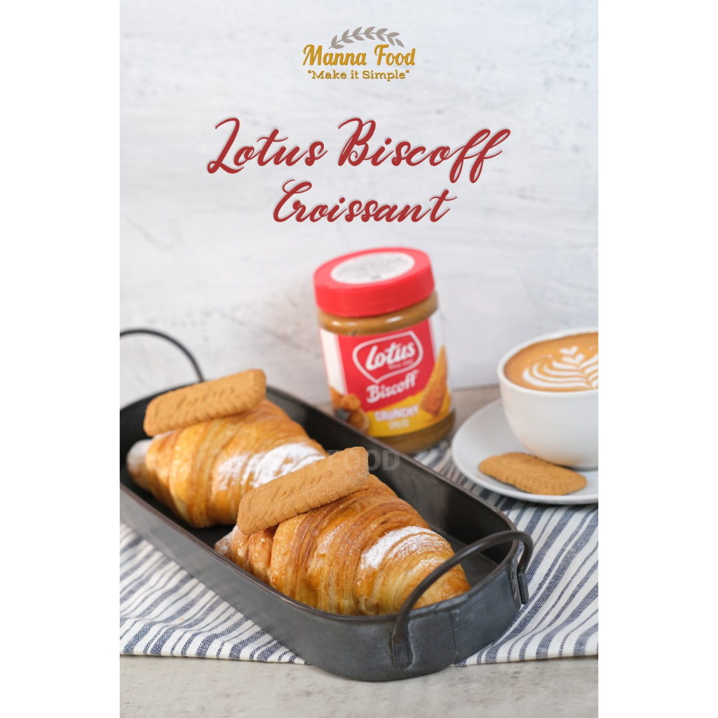 Jual Manna Food Lotus biscoff Croissant Ready to eat Per 6 pcs | Shopee ...