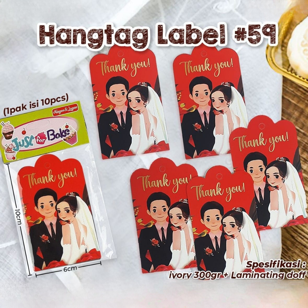 Jual Hangtag Sangjit | Hangtag Box Kue | Hiasan Toples | Dus | Souvenir ...