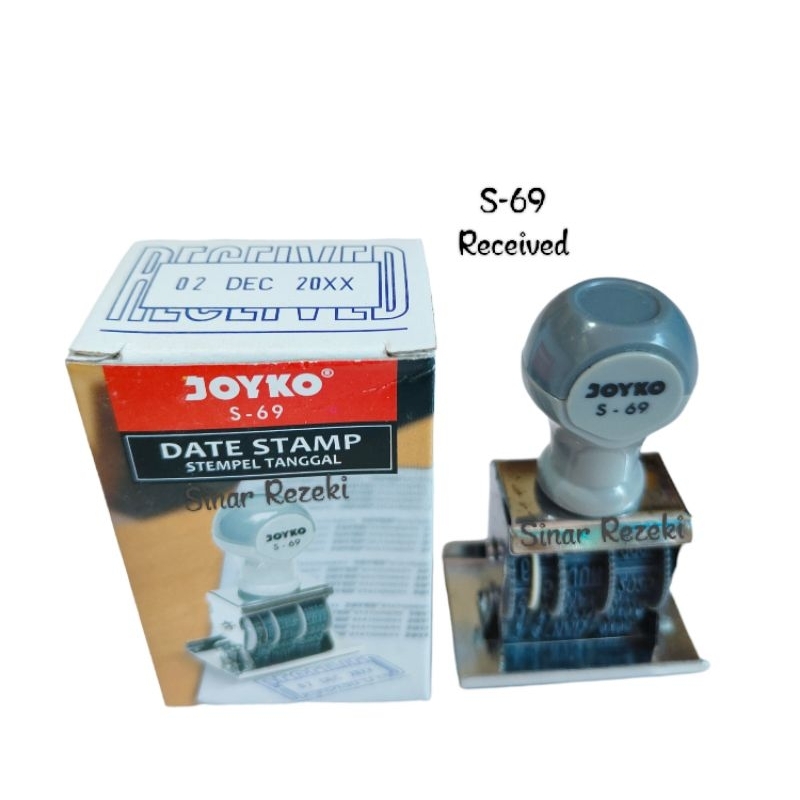 Jual 1 buah!! Stempel tanggal lunas Joyko S-68/S-69/date stamp/date ...