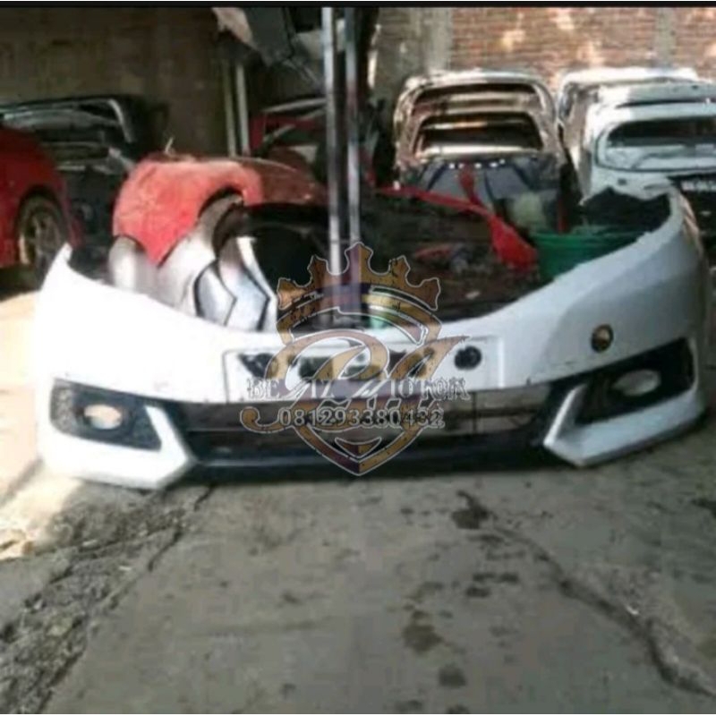 Jual Bemper Bumper depan Honda Mobilio tipe E komplit cover foglamp ...