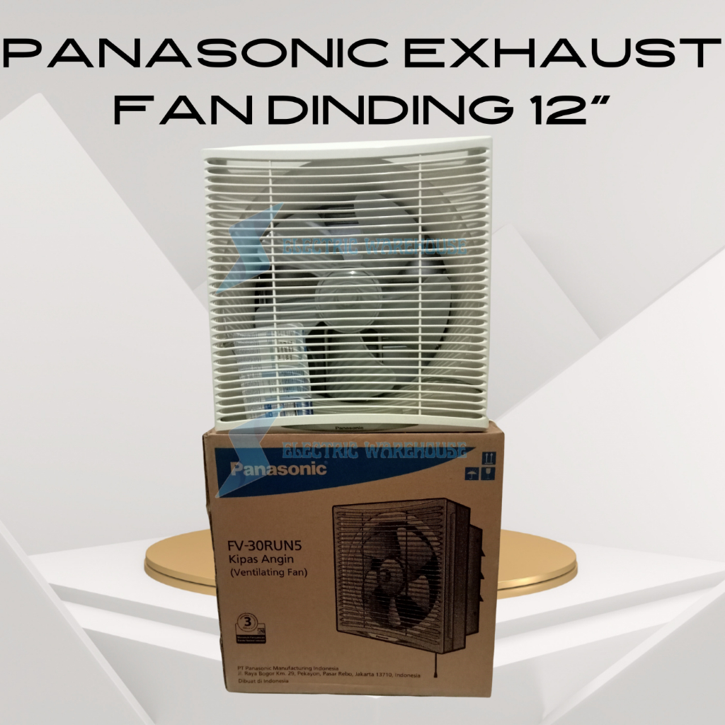 Jual PANASONIC EXHAUST FAN DINDING / TEMBOK FV-30RUN5 , 12 " 12 INCI ...