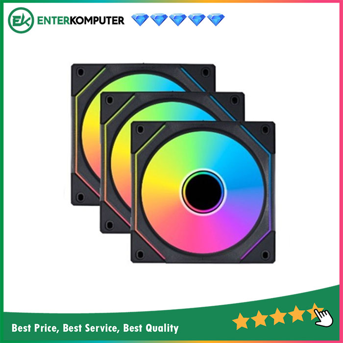 Jual LIAN LI UNI FAN SL-INFINITY 120 BLACK / FAN Casing 12CM | Shopee ...