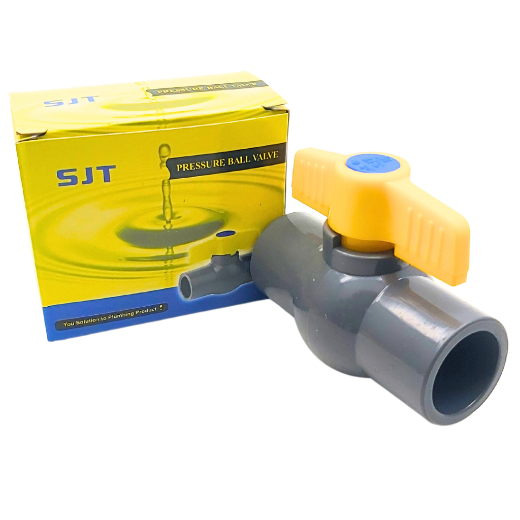 Jual Ball Valve Pvc Stop Kran Polos 1/2 3/4 Inch Stop Keran Plastik PVC ...