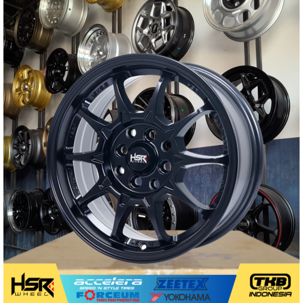 Jual velg brio r15 velg racing hsr ring 15 boroko srd cocok untuk agya calya yaris mobilio xenia ...
