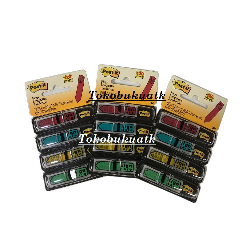 Jual Sticker Sign Here 684-SH, Post It 3M 684-SH | Shopee Indonesia