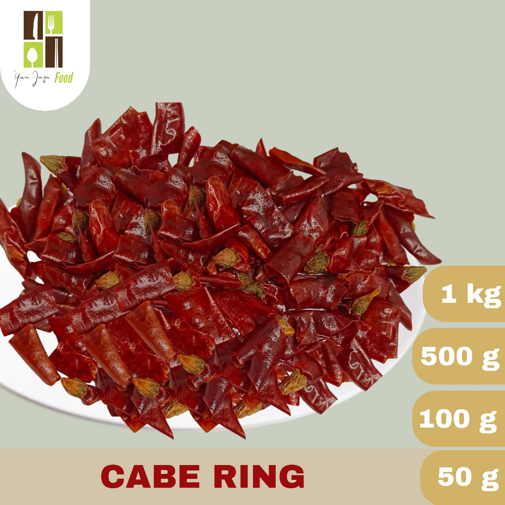 Jual Cabe Ring / Cabe Kering Sudah DI Potong 500g / 1 Kg [RE-PACK ...