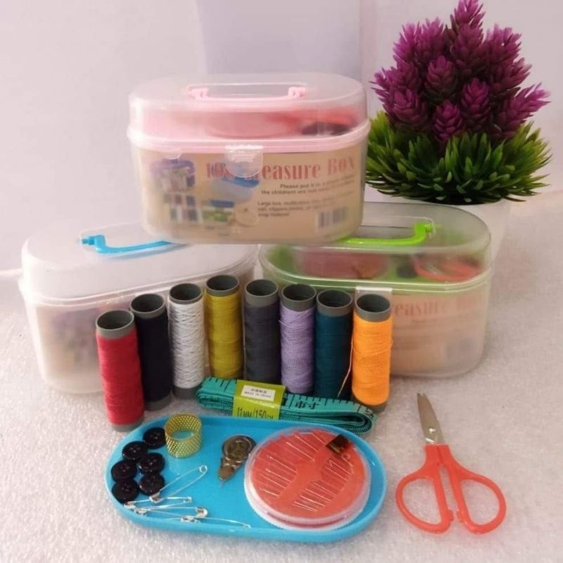 Jual set benang alat jahit lengkap dan murah | Shopee Indonesia
