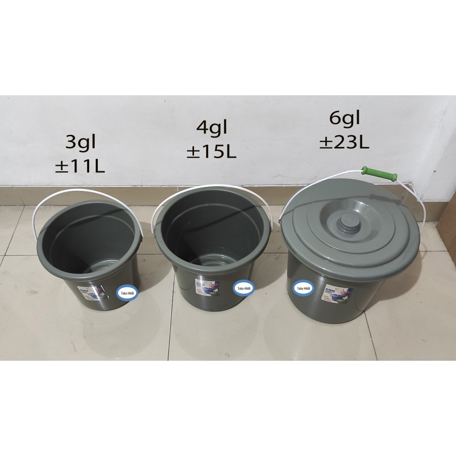 Jual Ember Plastik Gagang Kawat Great (2gl - 3gl - 4gl - 6gl) | Shopee ...