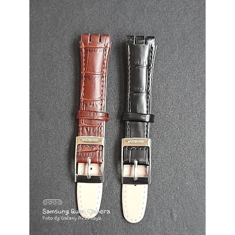 Jual Strap Tali Jam Swatch Ironi Tali Jam Tangan Swatch Kulit Genuine