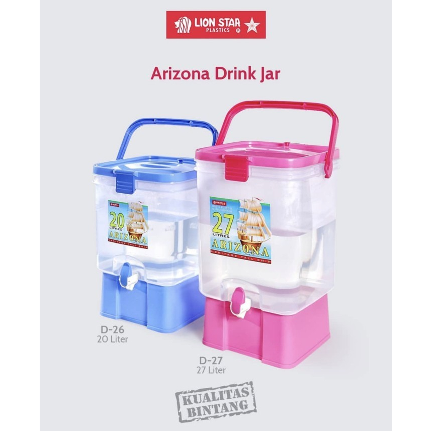 Jual Tempat Air, Dispenser Air Arizona Drink Jar 20L & 27L Lionstar D-26, D-27 | Fontana Drink ...