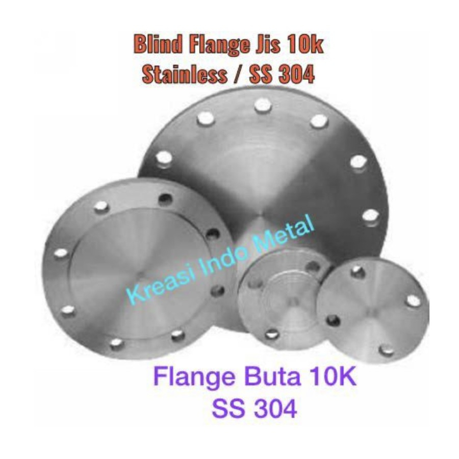 Jual 4” Blind Flange Jis 10k SS304 4 inch Buta Stainless SS 304 DN100 ...