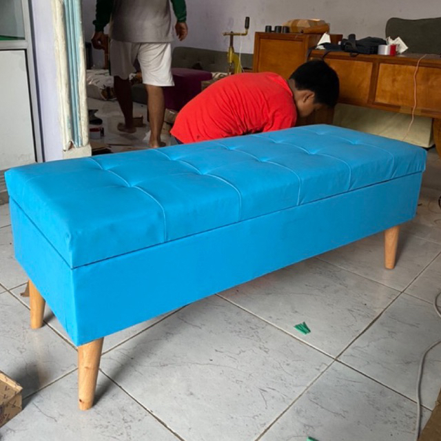 Jual Sofa Box Storage Sofa Minimalis Model Jahitan Tanpa Kncing ...