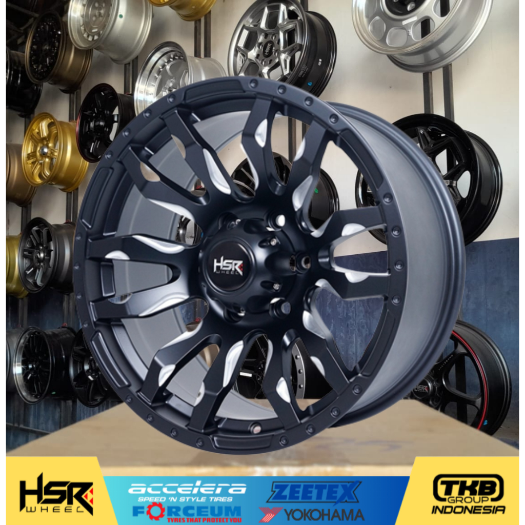 Jual velg offroad r18 hsr burneh ring 18 cocok untuk pajero fortuner hilux strada triton ...