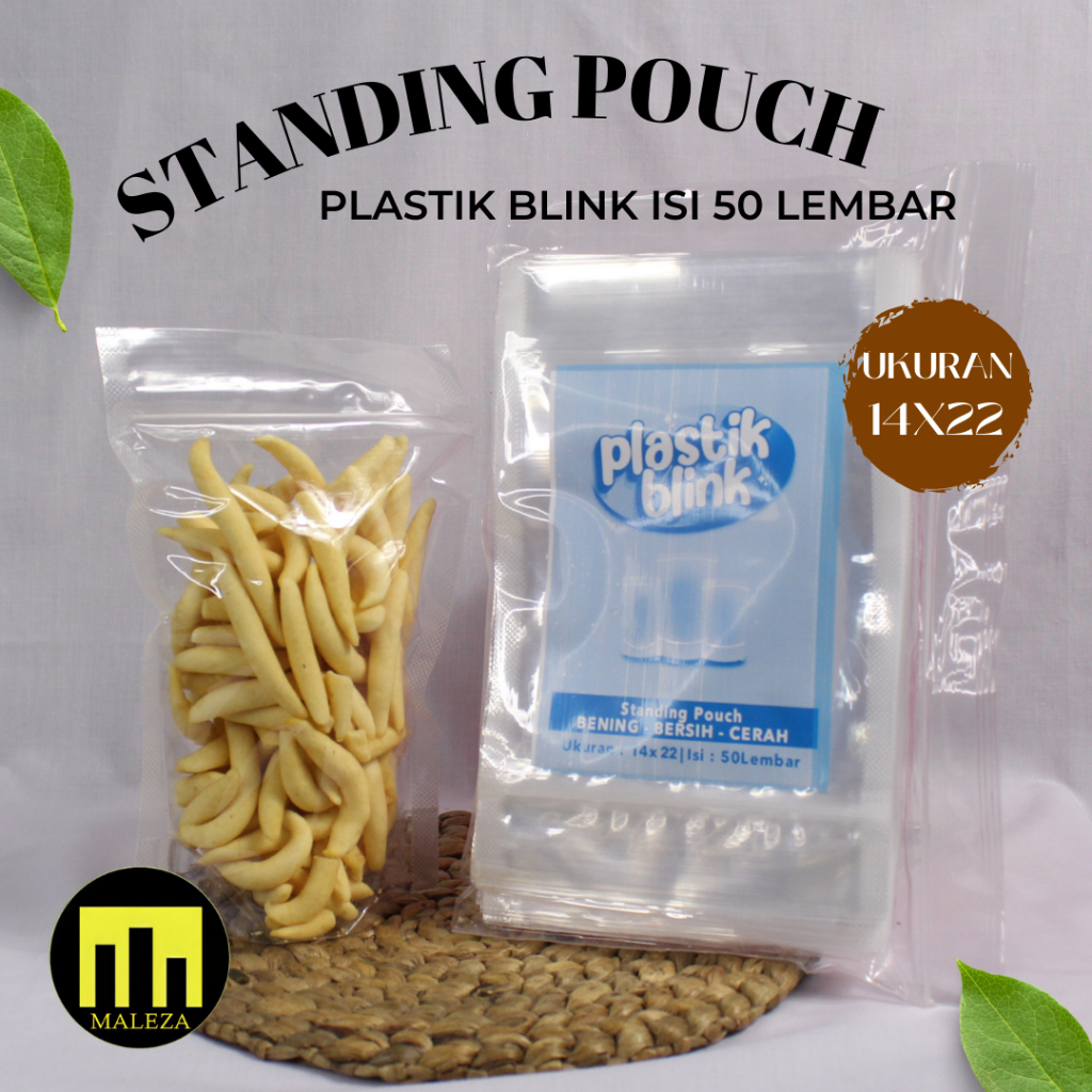 Jual Standing Pouch 14x22 isi 50 lembar (Plastik Blink) | Shopee Indonesia