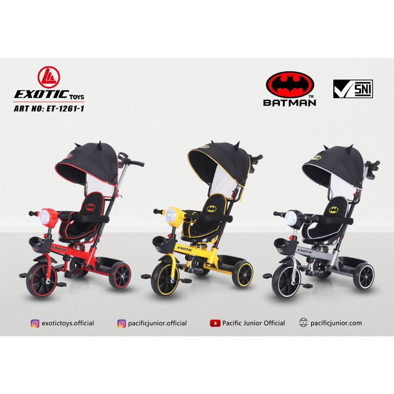 Jual Exotic Sepeda Roda Tiga Batman ET-1261-1 | Shopee Indonesia