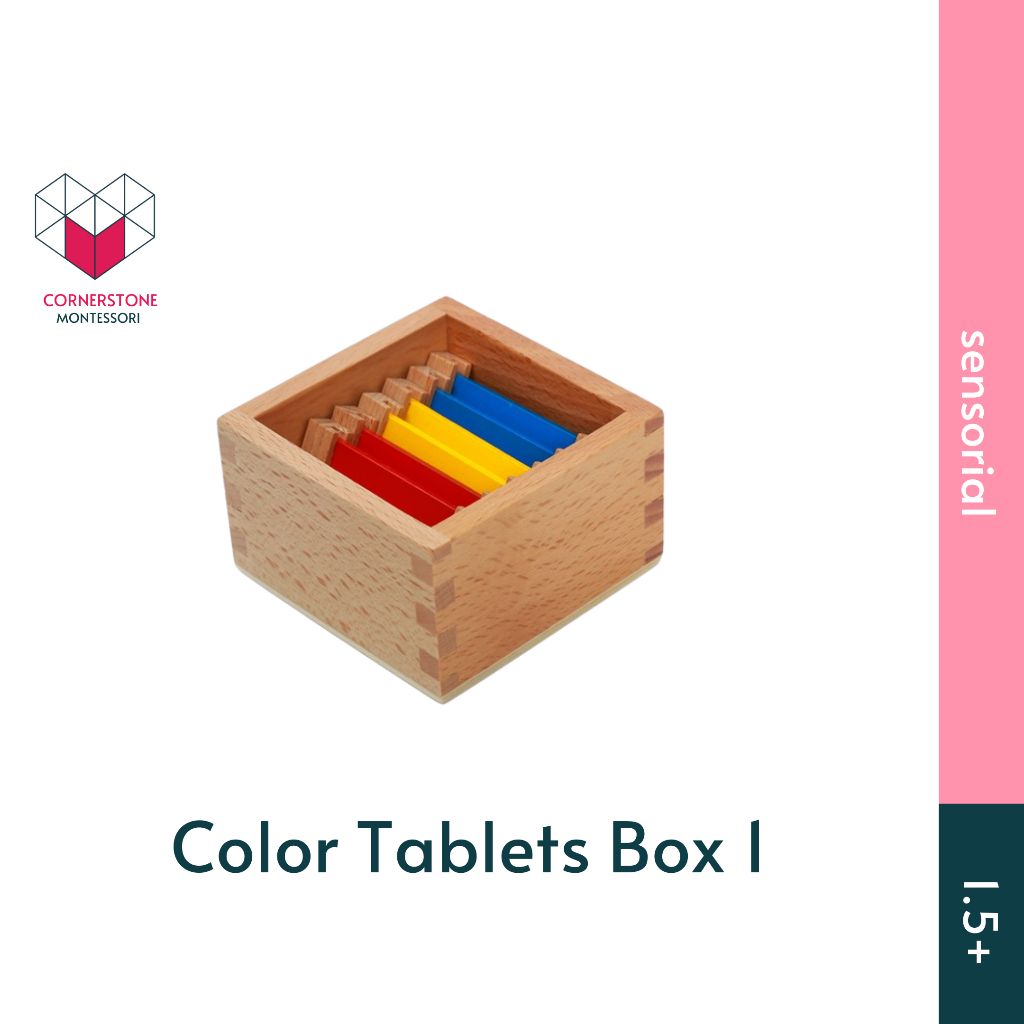 Jual Cornerstone Montessori Color Tablets Box 1 - Montessori Sensorial ...