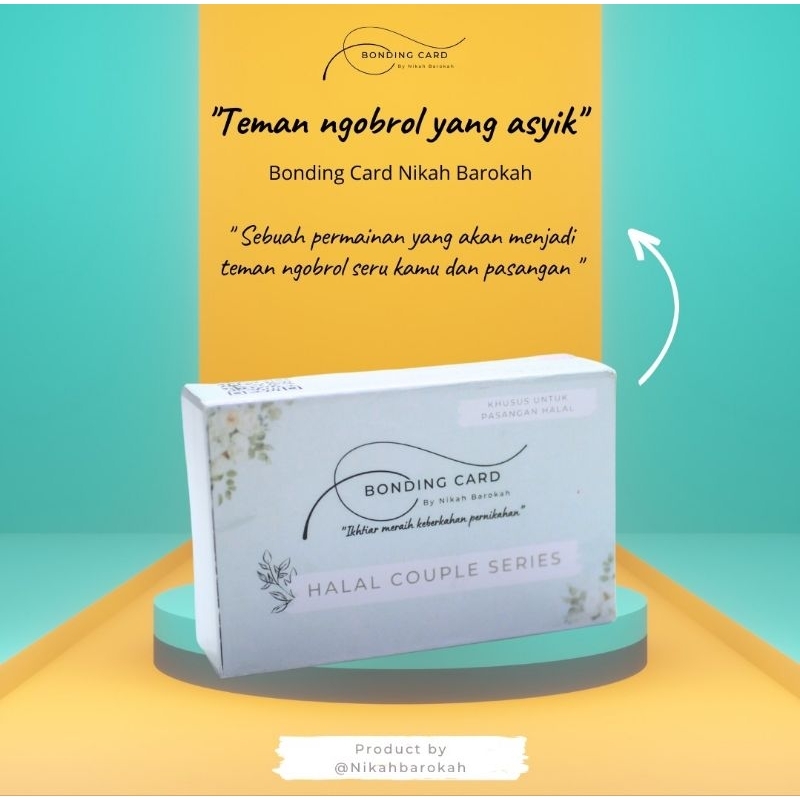 Jual Kartu Teman Ngobrol Yang Asyik Bonding Card Nikahbarokah | Shopee ...