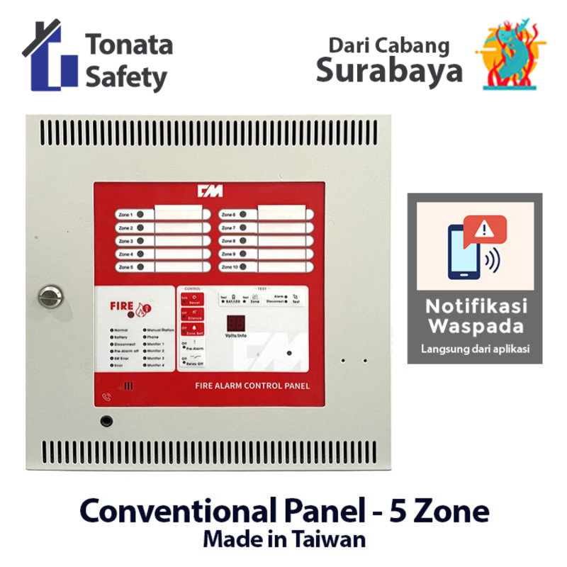 Jual Fire Alarm Control Panel 5 Zone Tonata / MCFA Conventional | Shopee Indonesia