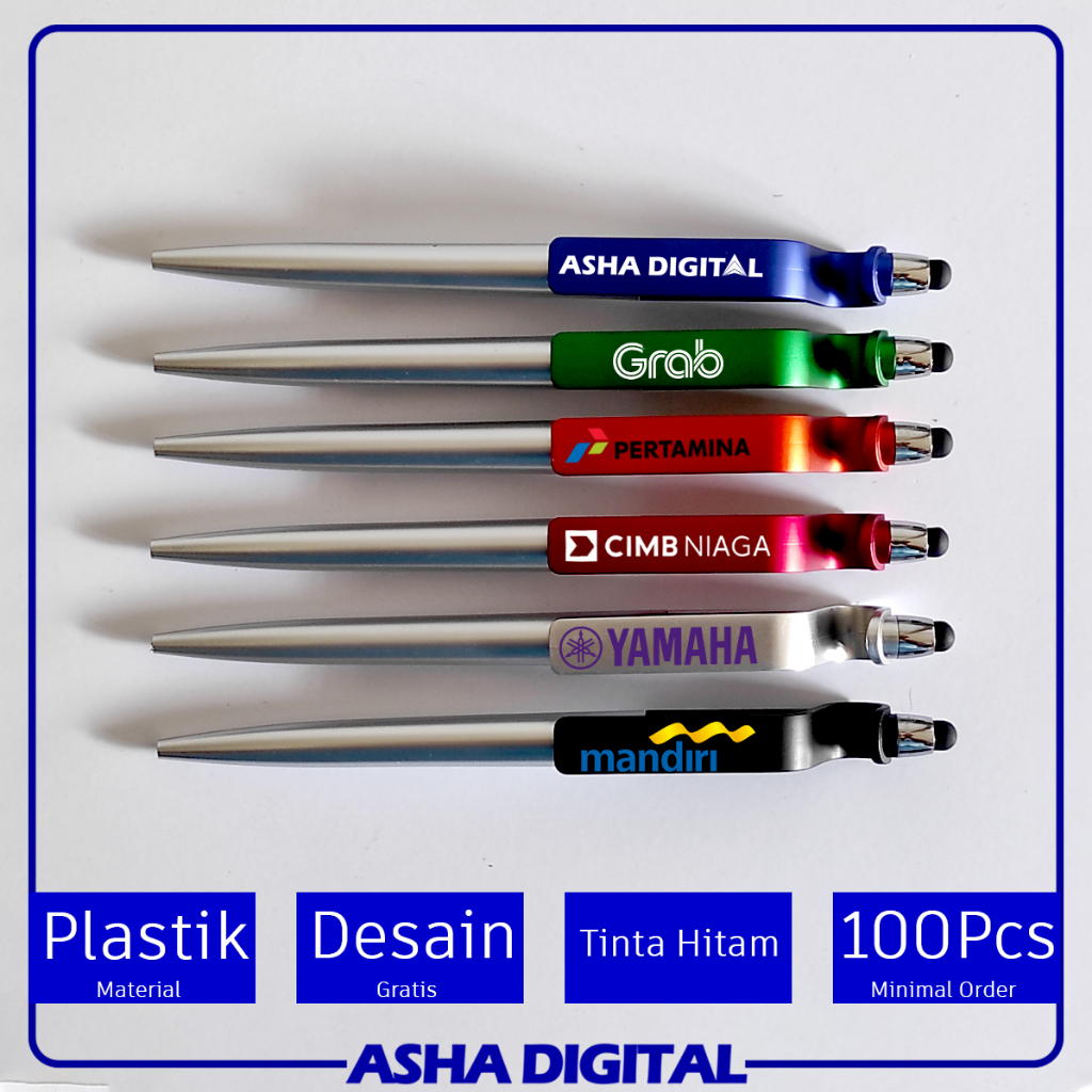 Jual Pulpen Stylus Promosi Souvenir | Bolpoin Custom Logo Tulisan | Pen ...