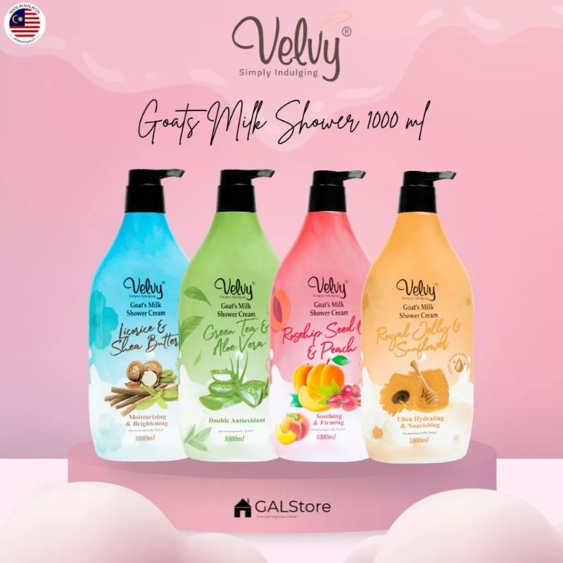 Jual Velvy shower cream 1000ml | Shopee Indonesia