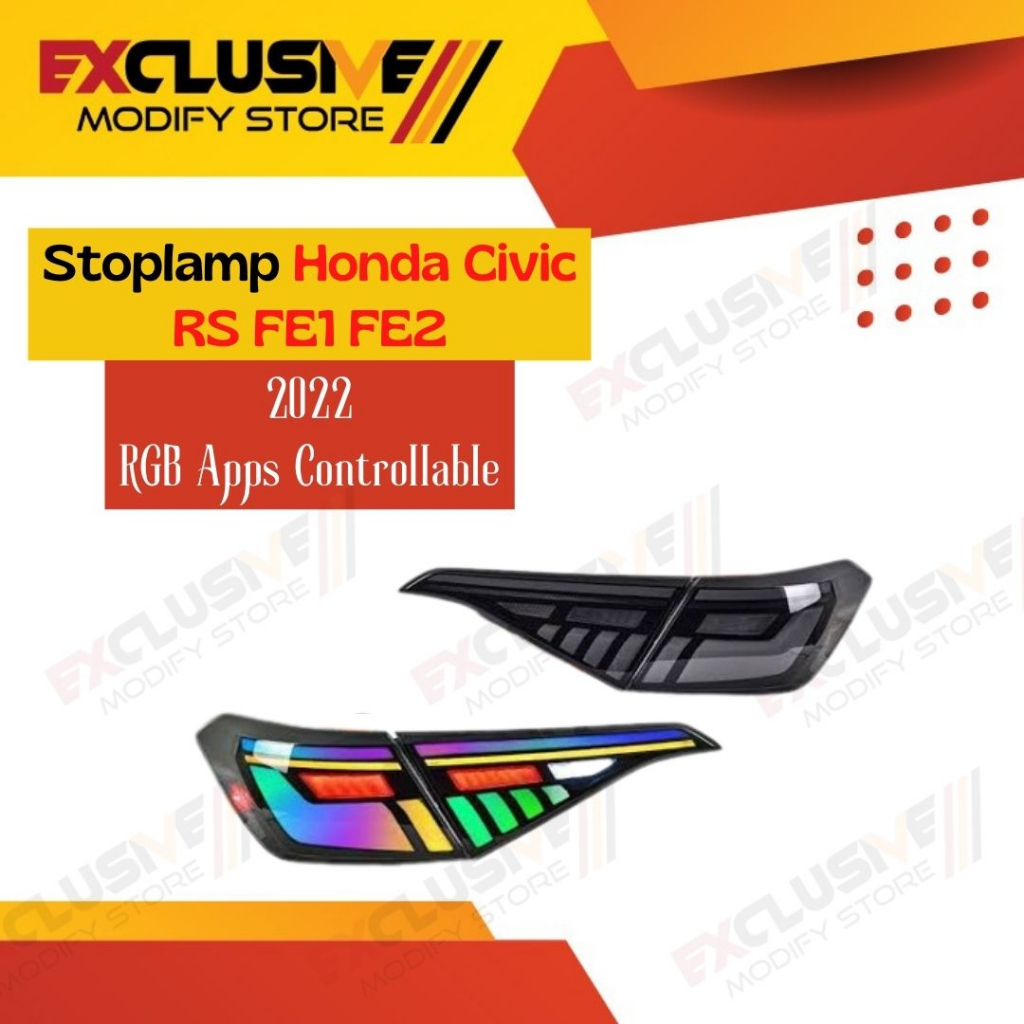 Jual STOPLAMP HONDA CIVIC RS FE1 FE2 2022 - CEREMONY - VERSI 2 - RGB ...