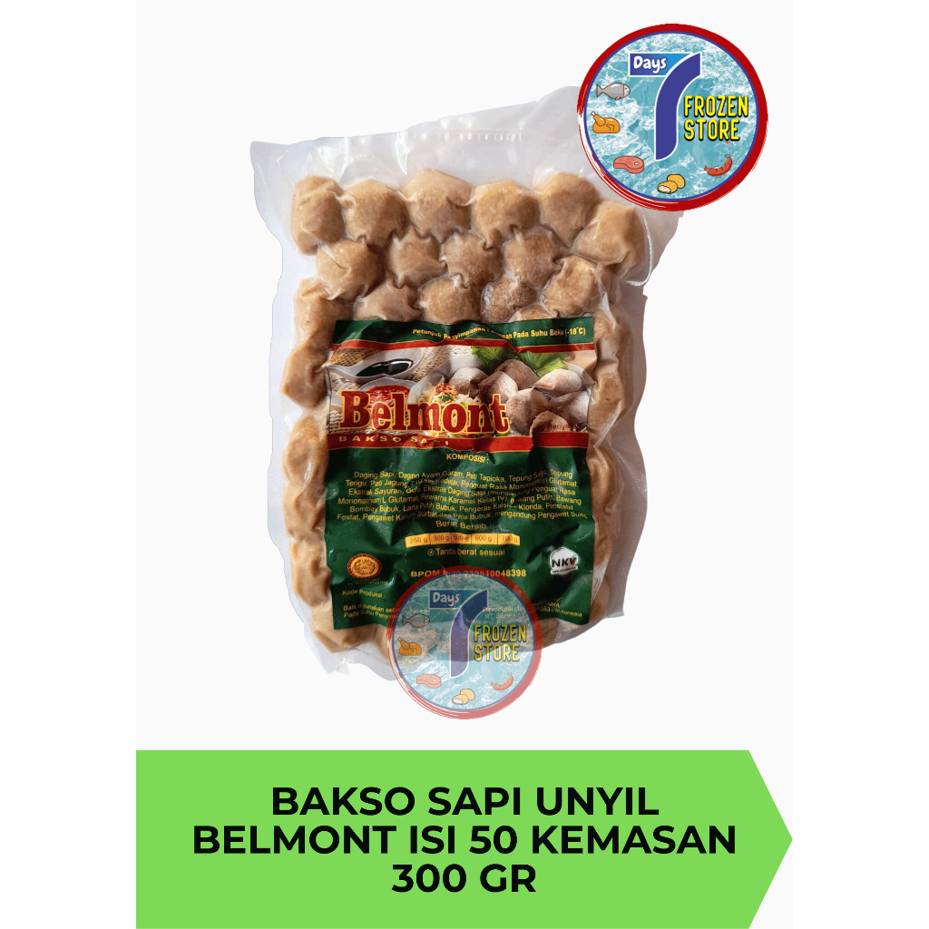 Jual Bakso Sapi Unyil Belmont isi 50 kemasan 300 gram | Shopee Indonesia