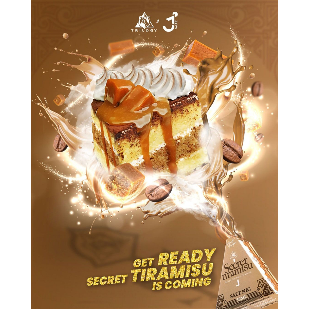 Jual SECRET V3 SALTED CARAMEL TIRAMISU SALT NIC 30ML BY TRILOGY E ...