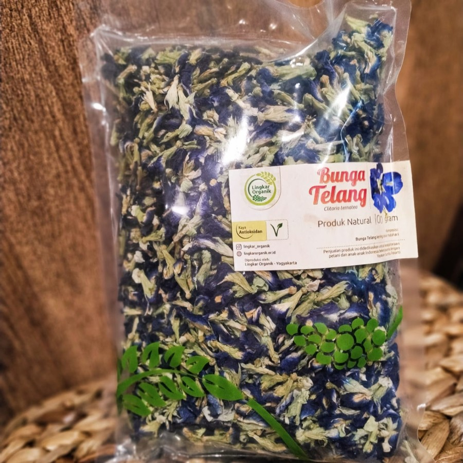 Jual Bunga Telang Lingkar Organik Kemasan Repack 100 gr | Shopee Indonesia